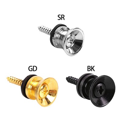 2Pcs Metal Guitar Strap Button Strap Fixing Pin With Fixing