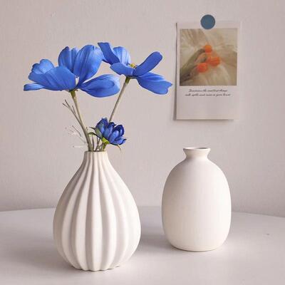 White+Nordic+Flower+Vase+Ceramic+Vases+Room+Decor+Modern+Cer