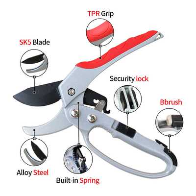 Garden Shears Flower Cutting Trimming Scissors For Bushes