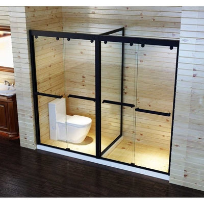 外贸出口Afghanistan阿富汗T型304合页平开门简约淋浴房