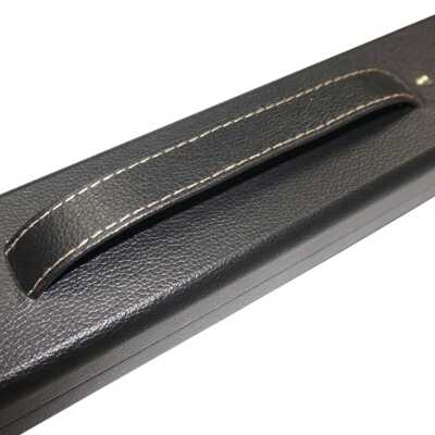 皮木盒台球杆盒中八斯诺克3/4杆盒大头通杆球皮木工艺防震登极