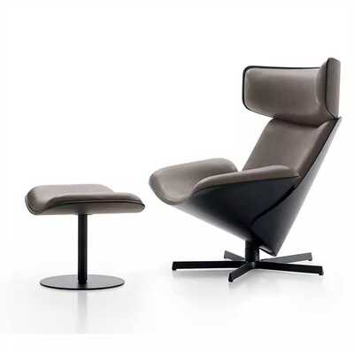 Almora Armchair阿尔莫拉扶手椅时尚真皮布艺客厅书房沙发躺椅