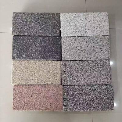 砖仿石pc透水瓦片烧结红头块轻质盖房砌块生产厂家泥土陶瓷透水砖