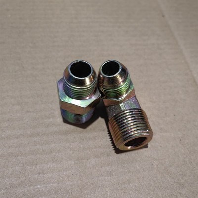 接头Zg3/4平-转美标3/4-16牙D型外径26变外径19mm铁接头镀锌0634