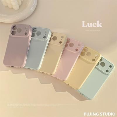 ins简约纯色17proma苹果1