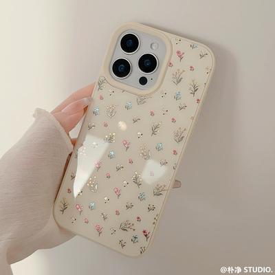 鎏金ins彩碎花苹果16手机