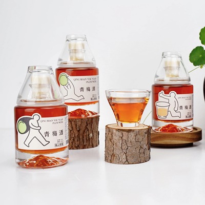 青山有院闺蜜小酌梅酒一瓶一杯装高颜值冰山瓶微醺伴手礼