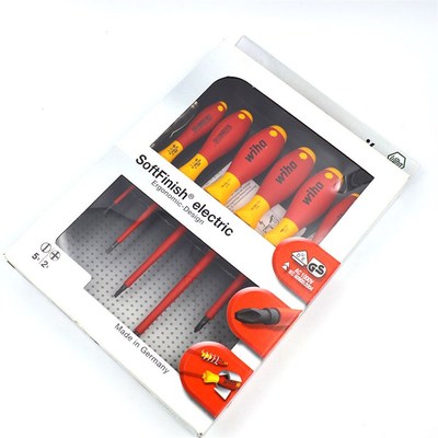 德国 Wiha  VDE绝缘7件套装螺丝刀 320N K7 00834 测电笔起子