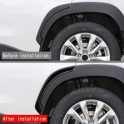 1对适用于21-22丰田卡罗拉CROSS轮眉饰条后轮眉装饰面板汽车外饰