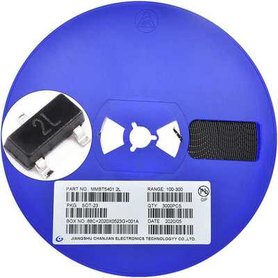 MMBT5401 2L SOT-23 PNP 600mA/180V 2N5401 贴片三极管功率管