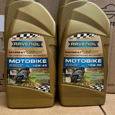 RAVENOL德国拉锋4T 10w40 10W50 竞技摩托车 PAO加酯全合成机油1L