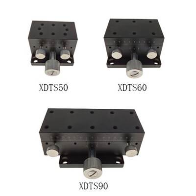 米思米XDTS XDTSC50 60 90燕尾槽齿轮齿条手动位移滑台微调平台