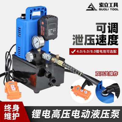 充电式电动泵ZCT-700E锂电池小型高压压力泵保压效果好可配起道机