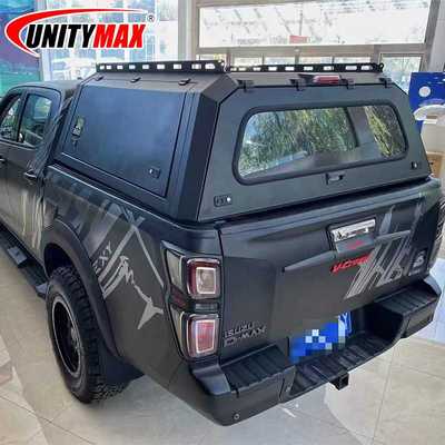 适用于皮卡高盖ISUZU DMAX 2012+皮卡后盖黑碳钢canopy