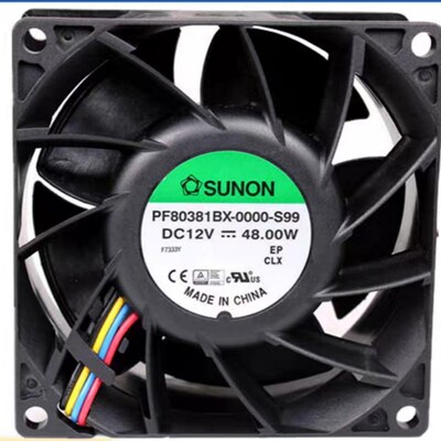 现货正品建准 PF80381BX-0000-S99 12V 48W 4A 8038暴力增压风扇