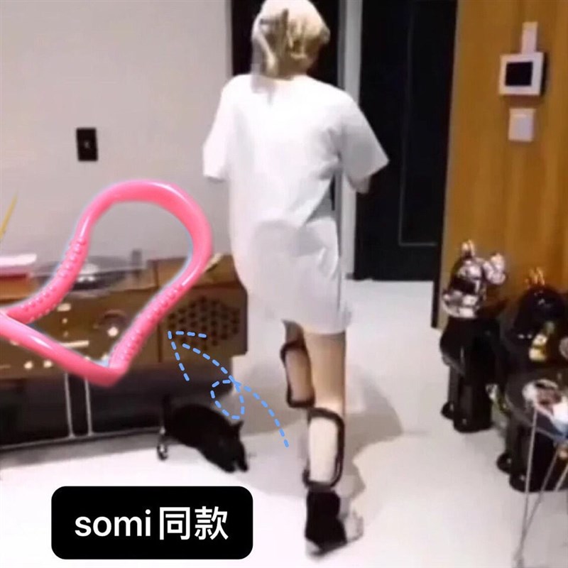 somi同款瑜伽环矫正腿部小腿瘦腿薄背瑜伽环伸展拉筋开肩神器家用