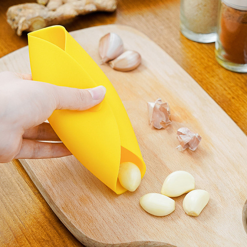 日本硅胶剥蒜器大蒜快速剥皮器去皮揉滚筒剥蒜头厨房神器压蒜器