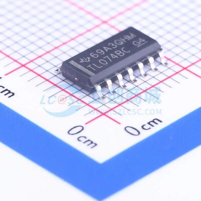 FET输入运放 TL074BCDR SOIC-14 3MHz 原装