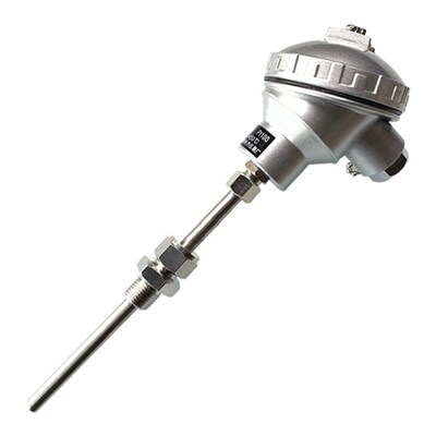 pt100铠装热电阻 wzpk2-338 直径8 L=350mm 0-500 卡套M20*1.5