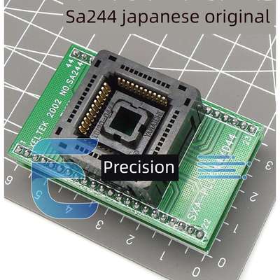 SA244弹跳下压烧录座PLCC44转直针DIP44脚测试转换座YAMAICHI