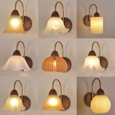 简约中古风壁灯客厅背景墙轻奢美式灯具卧室床头氛围法式过道墙壁