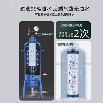 k空压机油分离水器气泵压缩过空气自动t排水76921气源处理器干燥