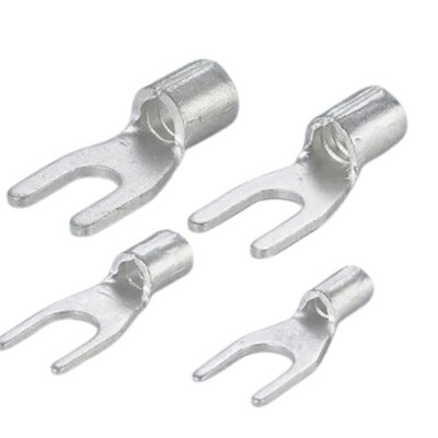 国标A级紫铜SNB8-4/5/6/8叉形镀锡Y型冷压裸端子8平方1.2厚500祇