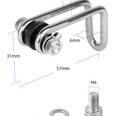 自行车前叉灯架H18适装加雪龙Gaciron前灯手电筒夹小布折叠车灯夹