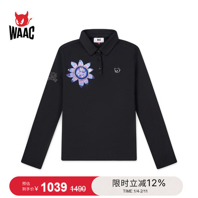 WAAC小恶魔官方女士高尔夫服装SHUTING QIU COLLABORATION POLO衫