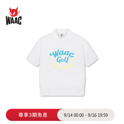 WAAC小恶魔官方春夏女士高尔夫服装LOGO SWEATSHIRTS短袖上衣