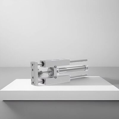 气动带导向架气缸可调缓