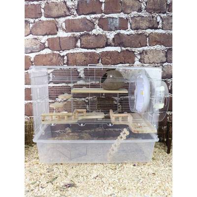 仓鼠超大笼60基本笼亚克力透明前门管笼金熊蜜袋花枝三线