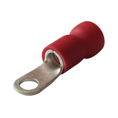 RVE易进线冷压端子 圆形预绝缘端头带喇叭口O护套环形二次接线鼻