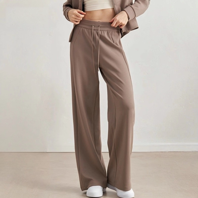 alo t active官方旗舰店高腰直筒阔腿裤女宽松显瘦百搭休闲瑜伽裤