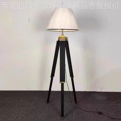 中式山工厂厅直销设师新中美式客沙发旁落270地灯不计锈钢落地灯