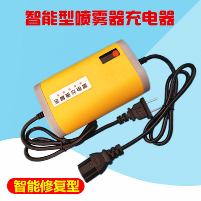 12v电动喷雾器充电器12V8AH12AH20AH电瓶充电器智能农用三孔通用