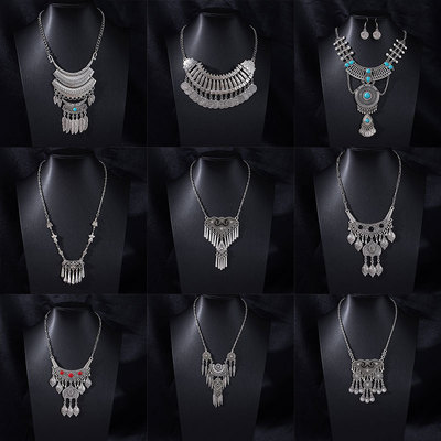 复古民族风流苏项链14