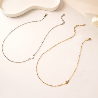 欧美简约和平鸽项链05