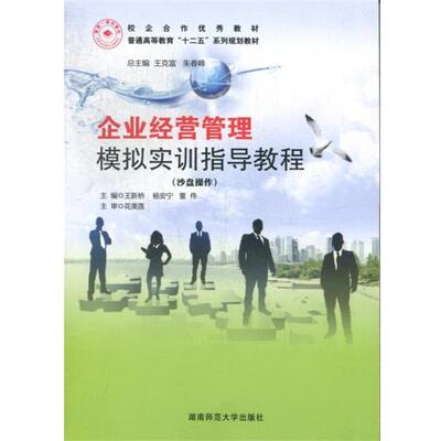 【正版书籍】 企业经营管理模拟实训指导教程-沙盘操作 王新桥 主编,杨安宁 主编,董伟 主编 湖南师范大学出版社