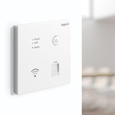 罗格朗智能家居wifi插座墙壁无线中继路由器入墙式家用ap面板86型