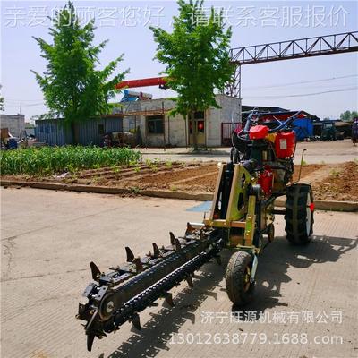 柴机油链沟条KNA开沟 管道下线自走式开沟 山药开机机