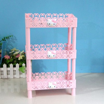 厨房浴室多功能置物架洗手卫生间长方形储物小架子双层塑料收纳架