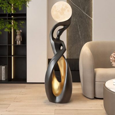 大型落地抽象艺术摆件灯轻奢高级客厅电视柜旁家居装饰品乔迁礼品