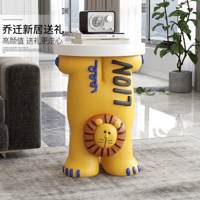 潮玩狮子大型客厅落地摆件家居饰品电视柜旁茶几床头柜乔迁礼物