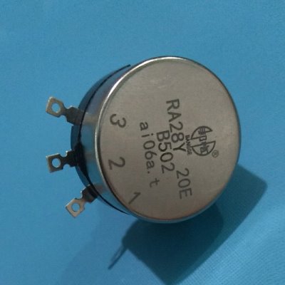 邦格电位器RA28Y20E B502单圈精密线绕Φ28mm单圈碳膜电位器D轴