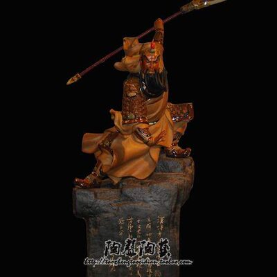 关帝关公武财神忠义仁勇家居公司吉祥陶瓷公仔中式摆件