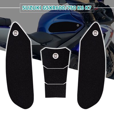 适用GSXR600/750摩托车油箱贴 2006-2016年防滑侧贴改装鱼骨贴纸