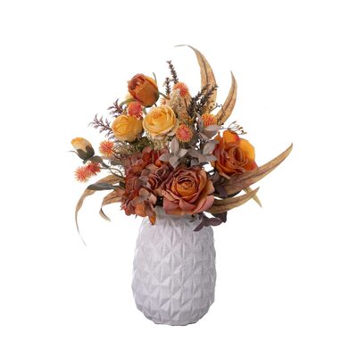 甄选玫瑰花间月下梦手札仿真花家居假花设计婚庆手捧花束墙饰CF01