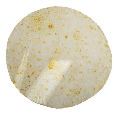 现货Tortilla Blanket 墨西哥卷饼毯子玉米烧烤毯burrito blanket