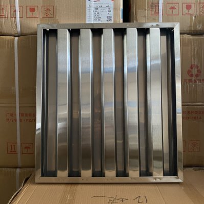 不锈钢排烟罩加厚5公分高商用吸油烟机隔挡过滤防滴油网格片篦子